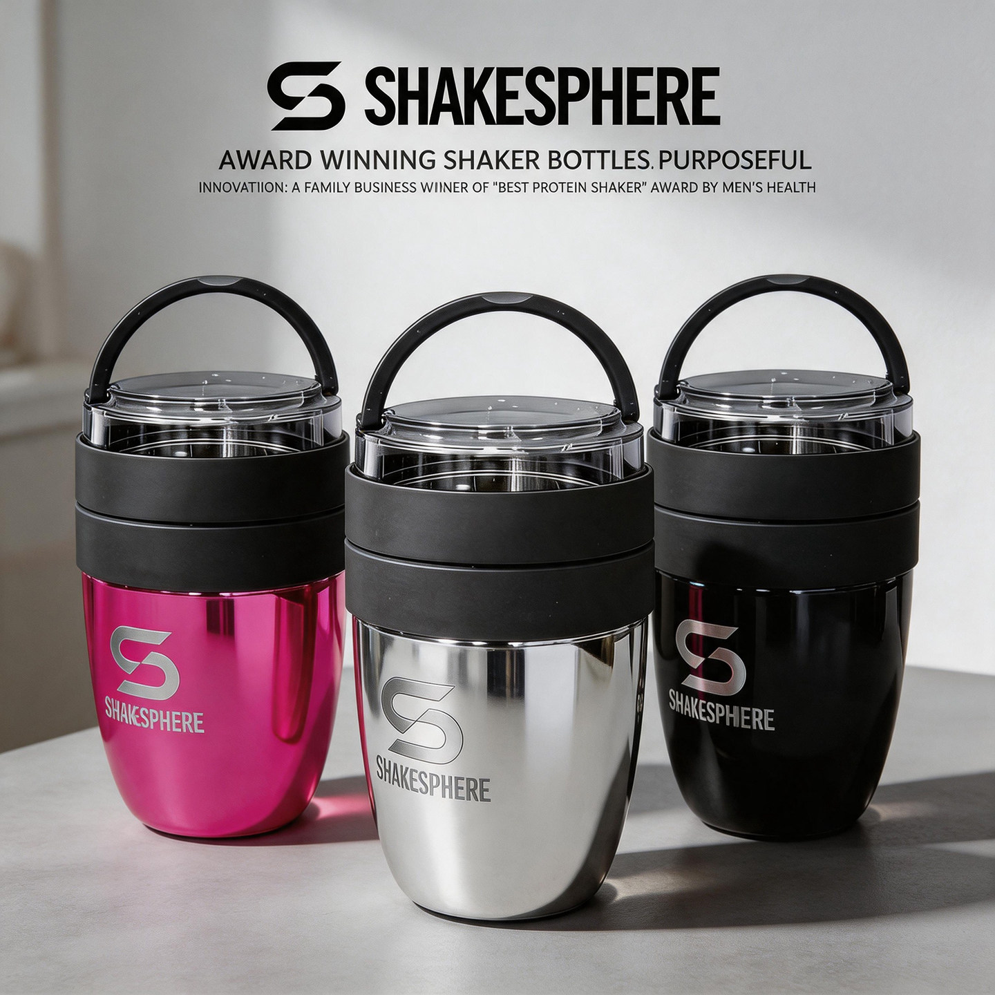 SHAKESPHERE燕麦早餐杯带盖勺便携酸奶碗不锈钢沙拉杯送礼品水杯