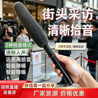 手机单反摄像机有线采访麦克风