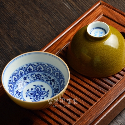 景德镇青花功夫茶杯