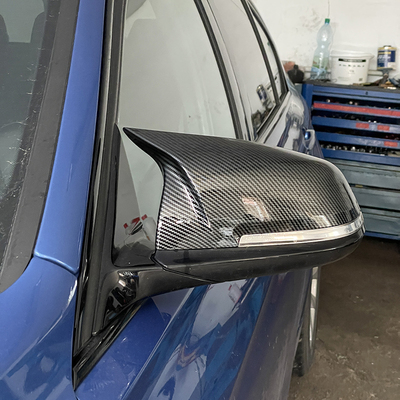 适用宝马1234系M2 F30 320 330li M改装M3碳纤维后视镜壳牛角罩盖