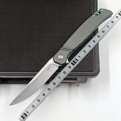 CRKT K440铝合金手柄刀户外野营狩猎战术防身高硬度口袋EDC工具刀