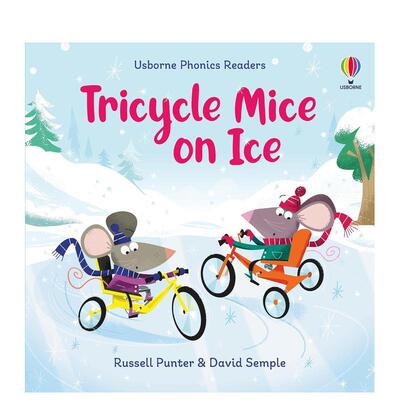 【预售】冰上三轮车小鼠 【Phonics Readers】Tricycle Mice on Ice 原版英文儿童趣味 善本图书
