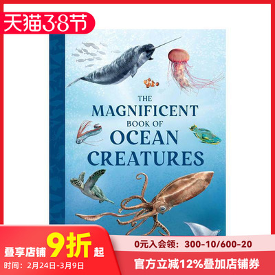 【现货】海洋瑰宝图鉴 Magnificent Book of Ocean Creatures 原版英文儿童绘本 善本图书