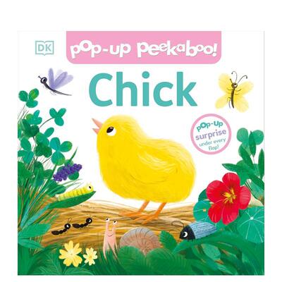 【预售】【立体书】躲猫猫：小鸡 芝麻街饼干 树木 冰雪奇缘 【Pop-up Peekaboo!】 Chick 原版英文儿童立体 善本图书