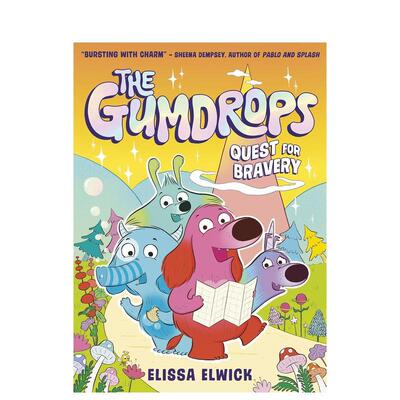 【预售】勇气果冻豆：寻找勇气的冒险 The Gumdrops: Quest for Bravery 原版英文儿童漫画 善本图书