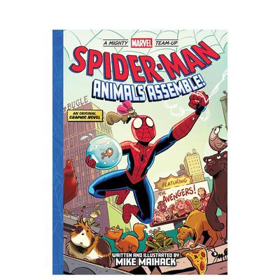 【预售】漫威 蜘蛛侠 动物总动员 Spider Man Animals Assemble! 复仇者联盟 英文原版 儿童漫画 善本图书