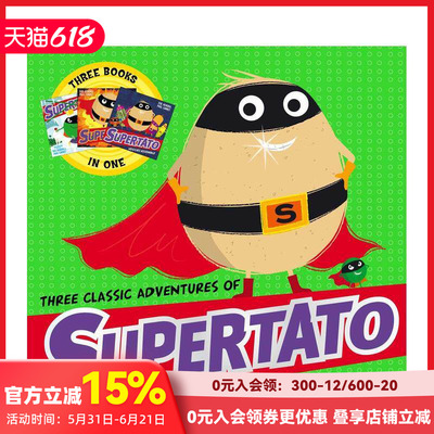 【预售】超级土豆大冒险（三部合集） Three Classic Adventures of Supertato:Featuring 原版英文儿童故事