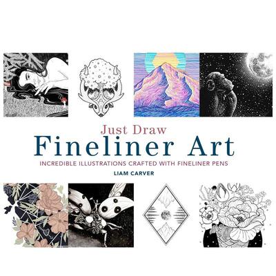 【现货】【只管画吧】细纹笔画的艺术 【Just Draw】 Fineliner Art 原版英文艺术画册画集