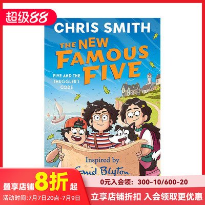 【现货】【五人探险队】五人组与走私密码之谜 【The New Famous Five】Five and the Smuggler's Code 原版英文儿童故事 善本图书