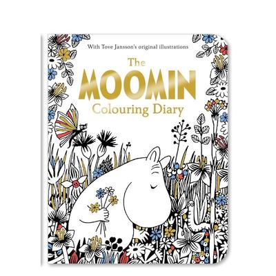 【现货】【姆明礼品书】姆明涂色日记本 The Moomin Colouring Diary 原版英文儿童绘本 善本图书
