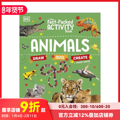 【预售】充满事实的活动书：动物 The Fact-Packed Activity Book:Animals 原版英文儿童趣味