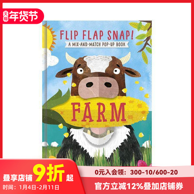 【预售】翻翻农场Flip Flap Snap! Farm 3岁以上儿童早教知识启蒙趣