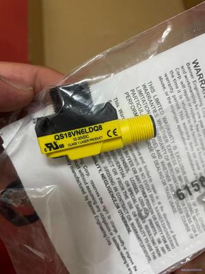 BANNER邦纳 QS18VP6RQ8对射式光电开关 接插式议价商品