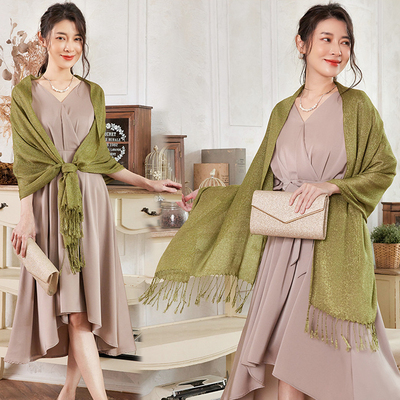 新娘小披肩伴娘围巾旗袍外搭女