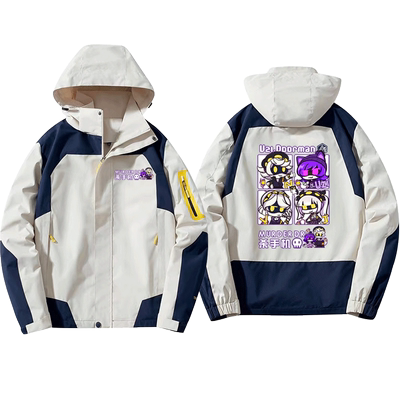 murderdrones无机杀手周边冲锋衣服秋宽松外套二次元百搭ins夹克