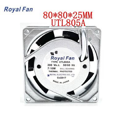 TYPE UTL805A 200V 7/6W  220V原装日本Royal Fan铝框风扇