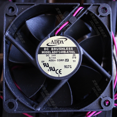 协喜/ADDA AD0724HB-A70GL 7厘米 7025 24V 0.15A 变频器散热风扇
