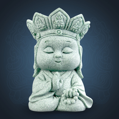 逗兽记青砂石摆件国潮桌面茶宠