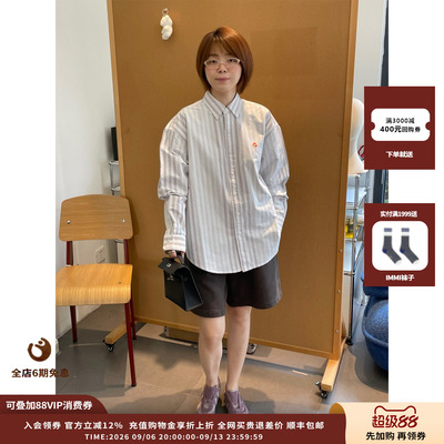 LLEGE26SS多条纹牛津纺衬衫