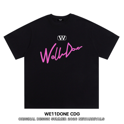 WE11DONECDG重磅纯棉短袖T恤