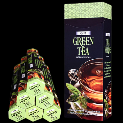 GR印度香 印度绿茶GreenTea 原装进口香薰熏香线香安神减压瑜伽冥