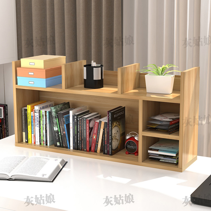 创意桌上简易书架置物架儿童学生桌面小书柜办公桌收纳架多层_虎窝淘