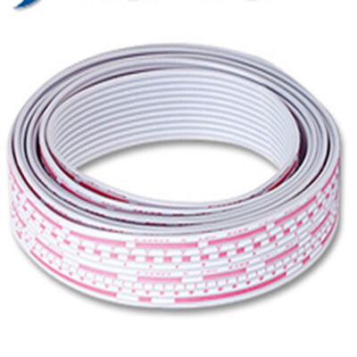 认证UL2468AWG26号12108P红白排红注条红印白节扁平排端子电子线