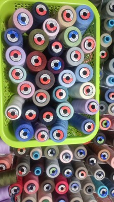 403缝纫线高士一斤随机颜色不重复tex40牢固韧性好大衣厚料用线