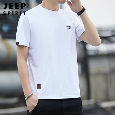 JEEPSPIRIT夏季新款男士短袖T恤