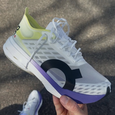 代购ON CLOUDBOOM STRIKE昂跑黄紫渐变男女高性能马拉松竞速跑鞋