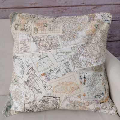 3油画风水墨画抱枕套客厅沙发飘窗样板间时尚简约45*45（不含芯）