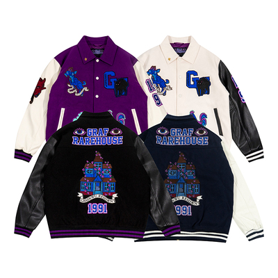 羊皮夹克刺绣原夹克GRAF&WU