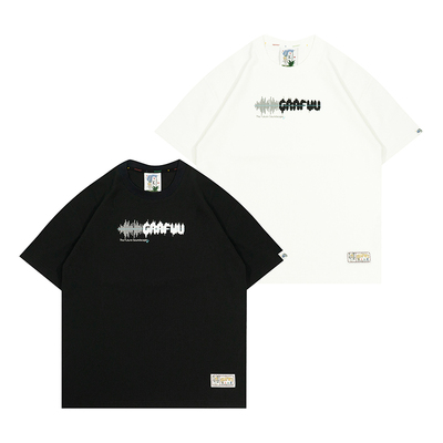 GRAF小格面料音乐城市声波短袖