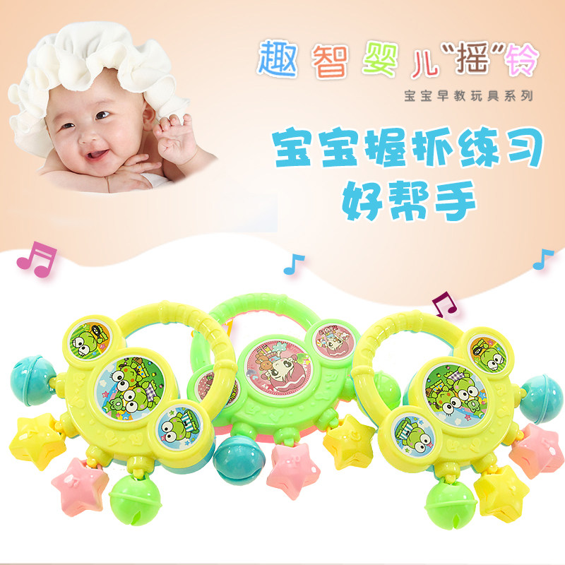 5688摇铃婴儿五指手摇铃卡通铃铛摇铃婴幼儿玩具热卖儿童地摊玩具