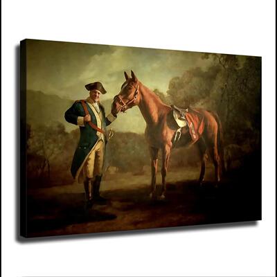 Tony Soprano  PieOMy Horse Canvas Art Poster Napoleon Style