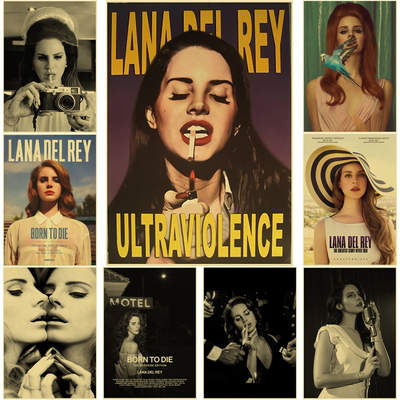 Singer Lana Del Rey Art Poster Home Room Bar Cafe Decor