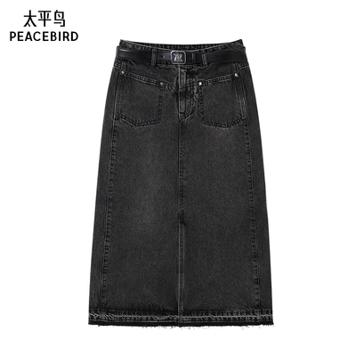 太平鸟女装年秋冬款牛仔长裙A1HFE4179