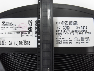 原装正品 TPS53315RGFR 封装VQFN-40 丝印TPS53315 开关稳压器