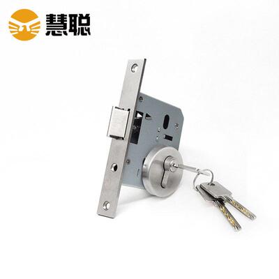 慧聪单斜舌防火门管井锁逃生门锁过道门通道锁锁体配件管道锁芯