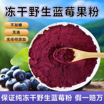 冻干无添加野生蓝莓果粉原味保真