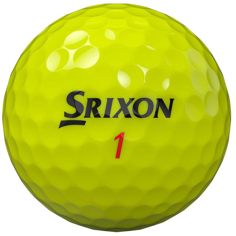 海外代购Srixon高尔夫球强距离优化旋转彩色黄色果岭停球锦标赛