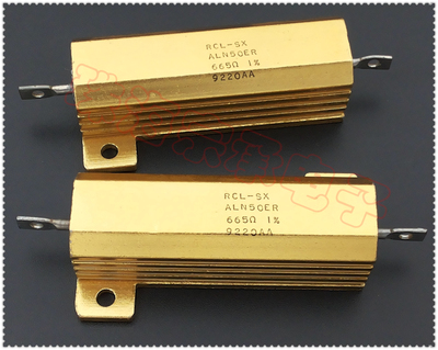进口墨西哥 665R 50W RCL 665欧 铝壳 线绕电阻 ALN50ER 665Ω