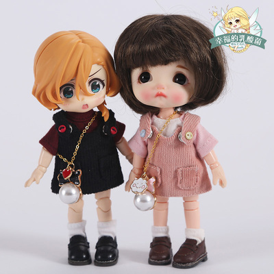 ob11鞋子 制服皮鞋 12分bjd  妹头 holala 娃鞋 学生鞋 平底皮鞋