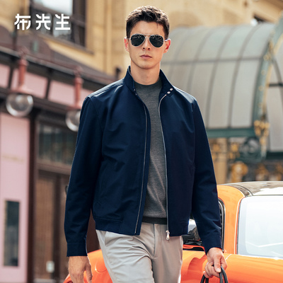 MrBu布先生商务哈灵顿立领夹克