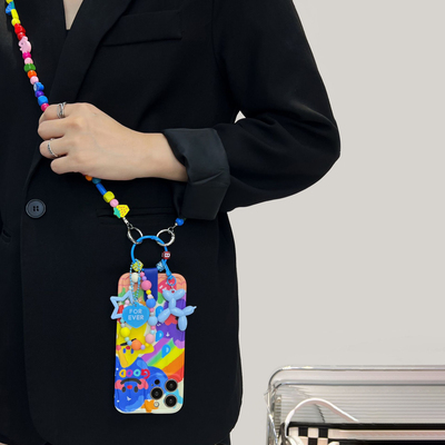 苹果TPU软壳夏日多巴胺色差涂鸦