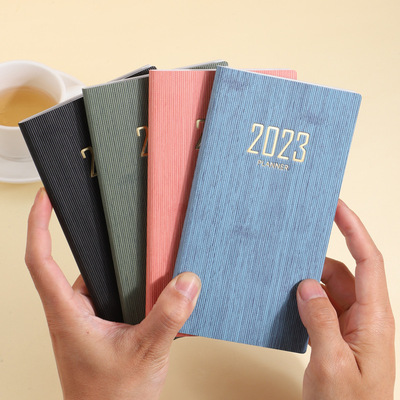 2023weeks计划本两页一周 a6英文日程本 english planner book