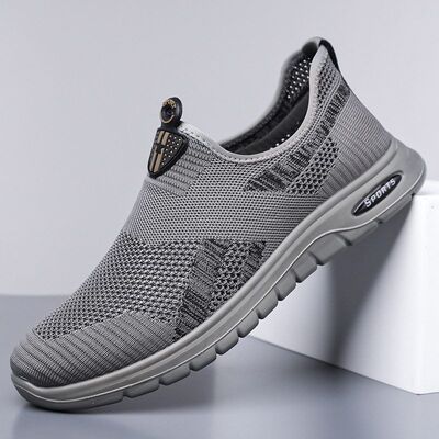 休闲男鞋休闲夏季男士新款脚蹬软底2025网面一透气爸爸80157网鞋