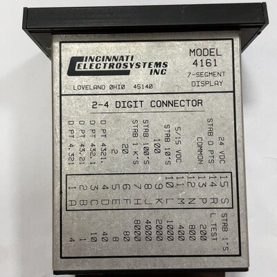 议价Cincinnati Electrosystems 数字面板可维修
