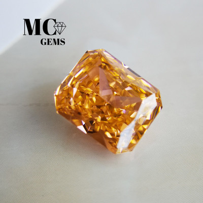 新品全净帕帕拉恰莲花雷迪恩切割长方形裸石精品台面戒面吊坠面