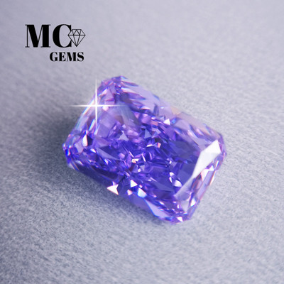 薰衣草 变兰宝石高碳钻蓝钻戒指戒面裸石冰花切割雷迪恩大师级